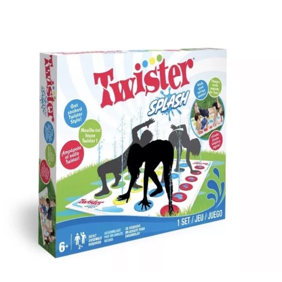 Swim | Hasbro Twister Splash Water Game For Kids Backyard Sprinkler ...